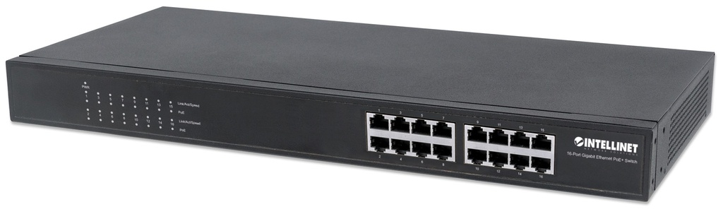 Intellinet 16-Port Gigabit Ethernet PoE+ Switch (560993)